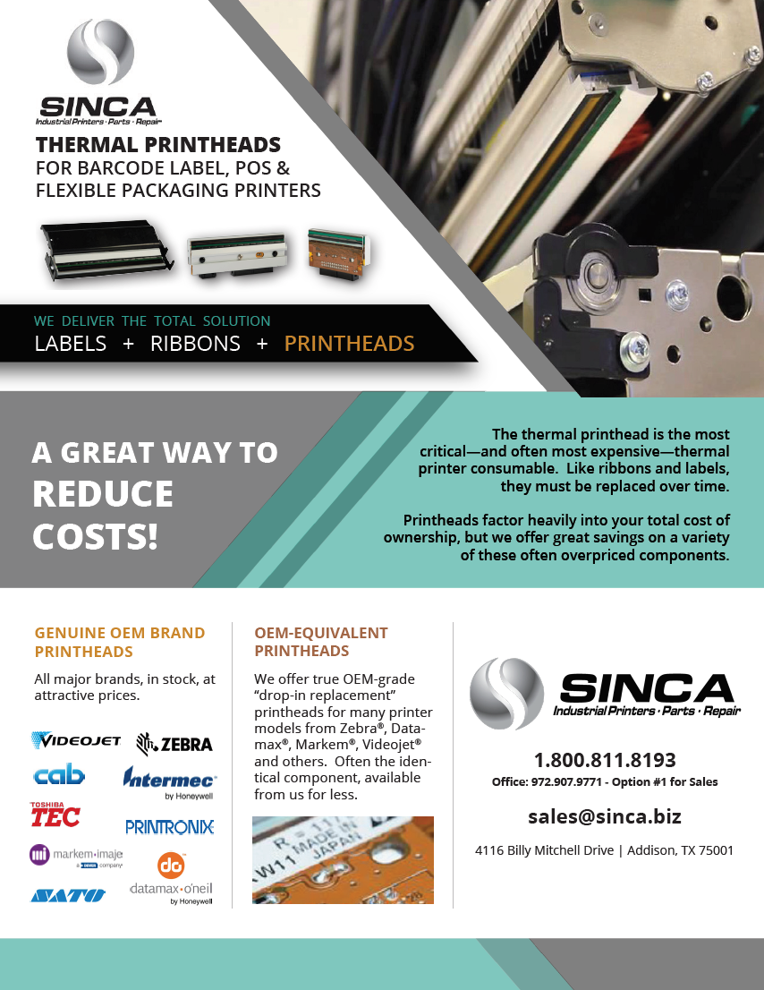 Thermal Printheads from all major manufacturers